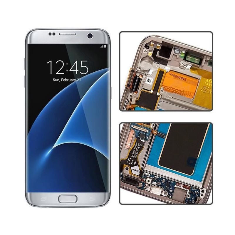 Ecran Complet LCD+Tactile+Châssis pour Samsung Galaxy S7 Edge G935F...